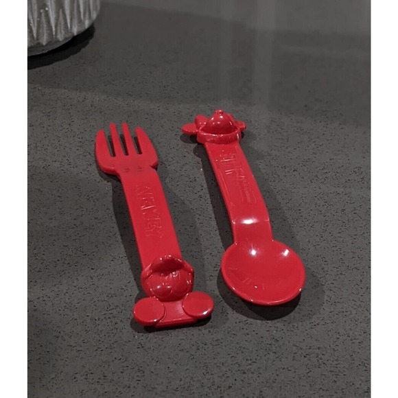 Tupperware | Dining | Tupperware Fork And Spoon Disneys Mickey Minnie ...